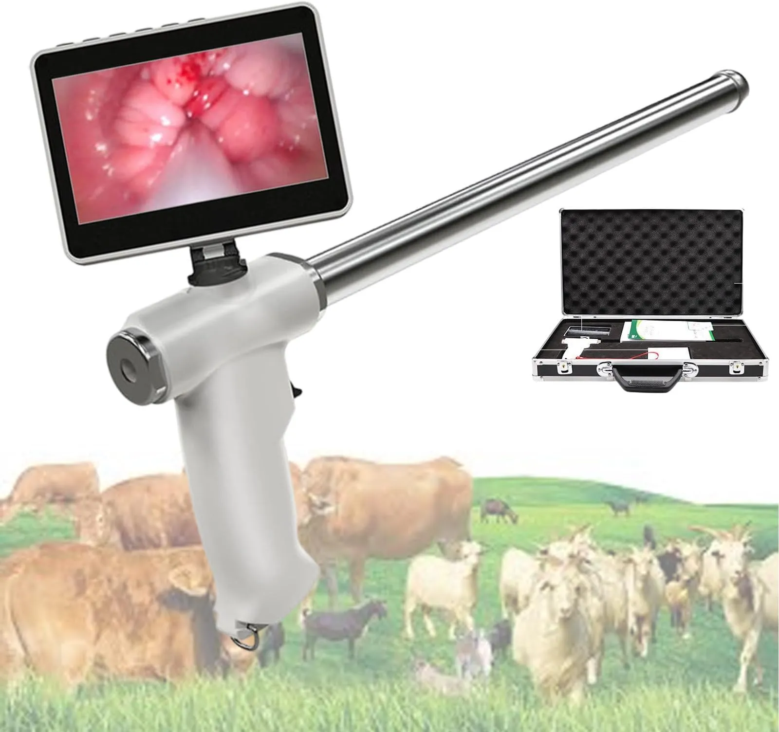 Visual Artificial Insemination Gun Kit Hd Screen Ai Breeding Device