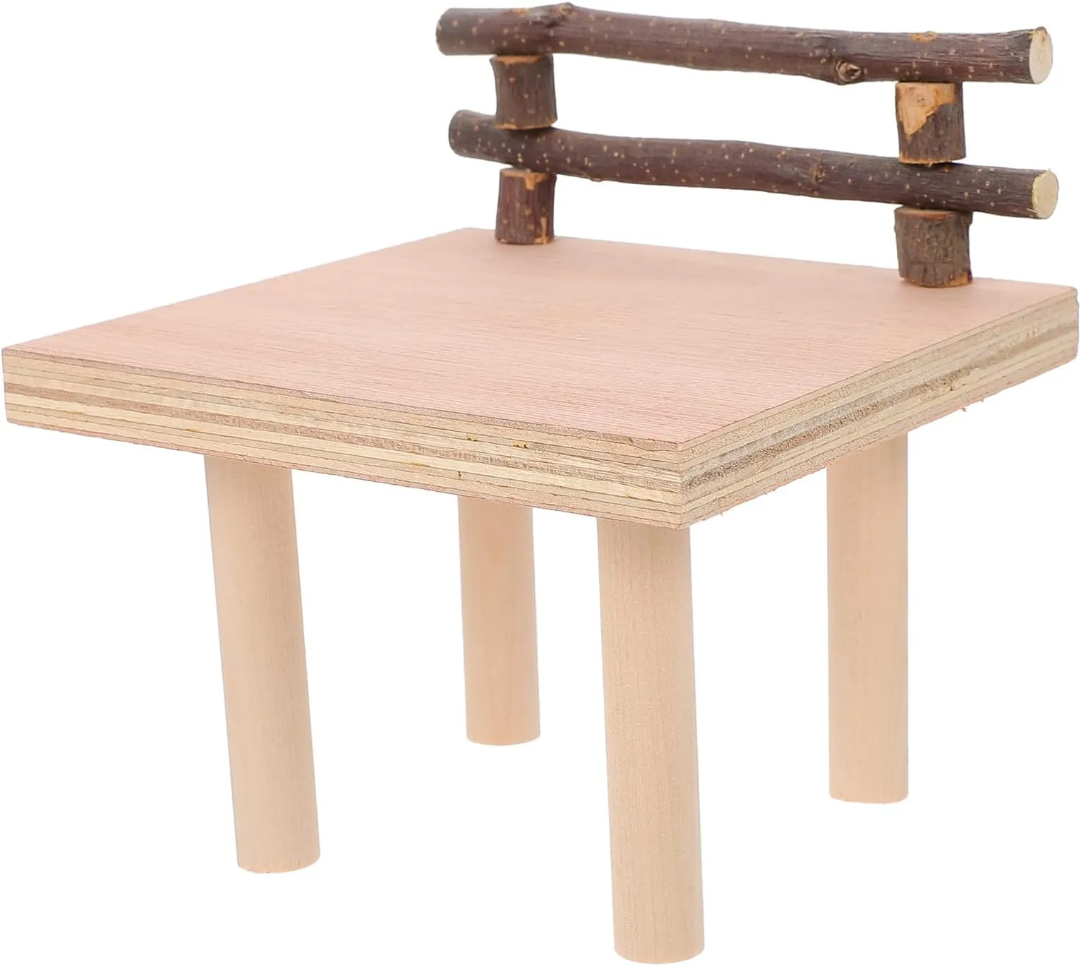 Hamster Haven: Wooden Platform with Fence - Cozy Loft & Play Space ...