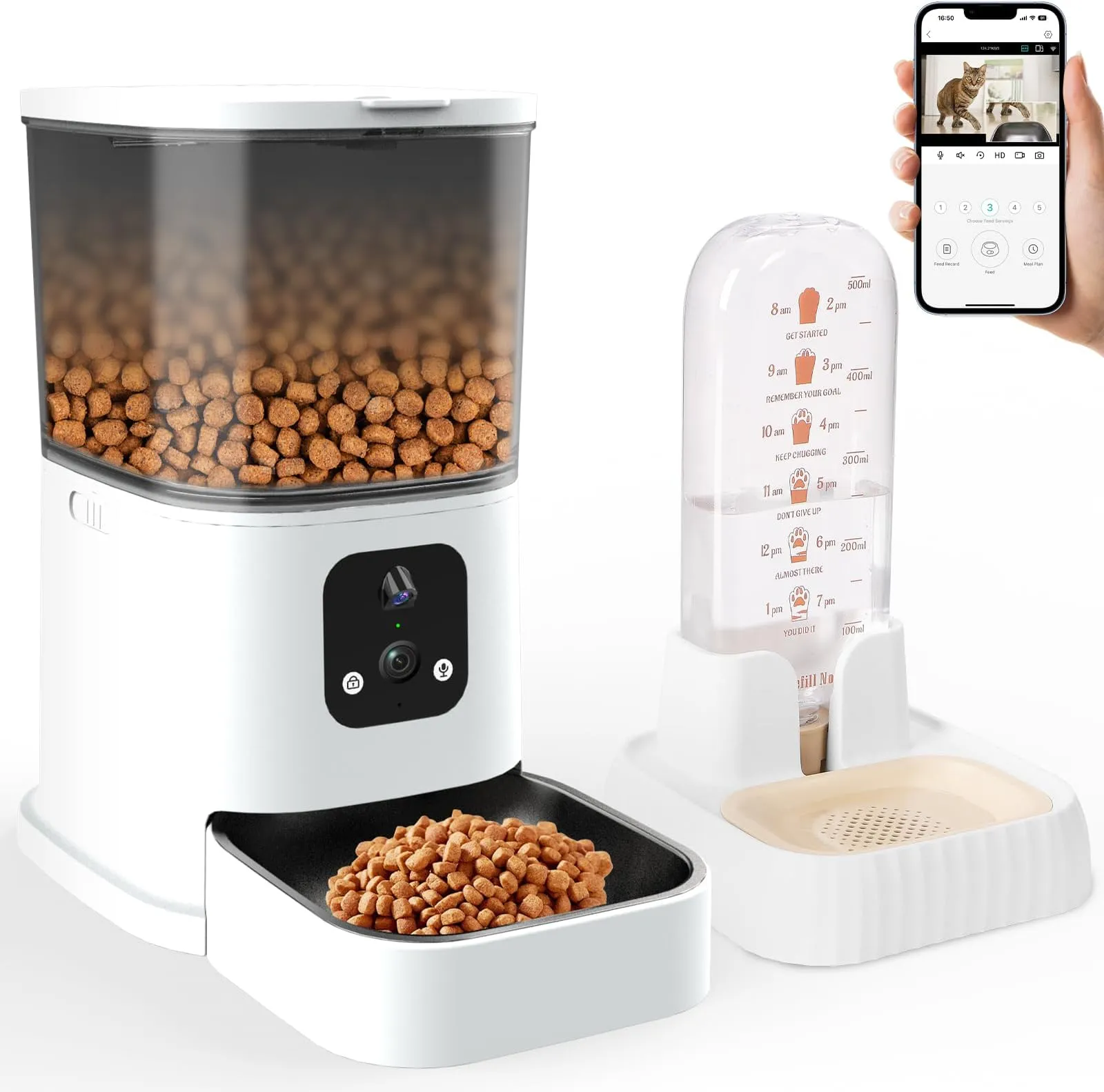 DHgate.com:Automatic Pet Feeder with Camera & Gravity Dispenser - 3L ...