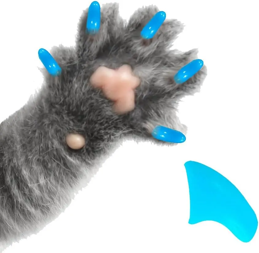 Soft Claw Caps for Kittens & Cats - Baby Blue, X-Small - 3 Month Supply ...