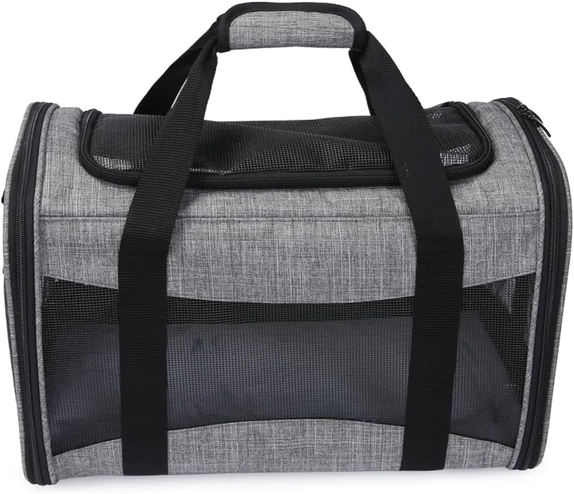 DHgate.com:Foldable Pet Travel Carrier Bag - Grey Oxford Cloth with ...