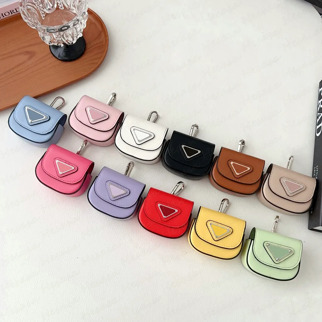 Luxury Classic Triangle Leather Earphone Protector Case For Apple ...