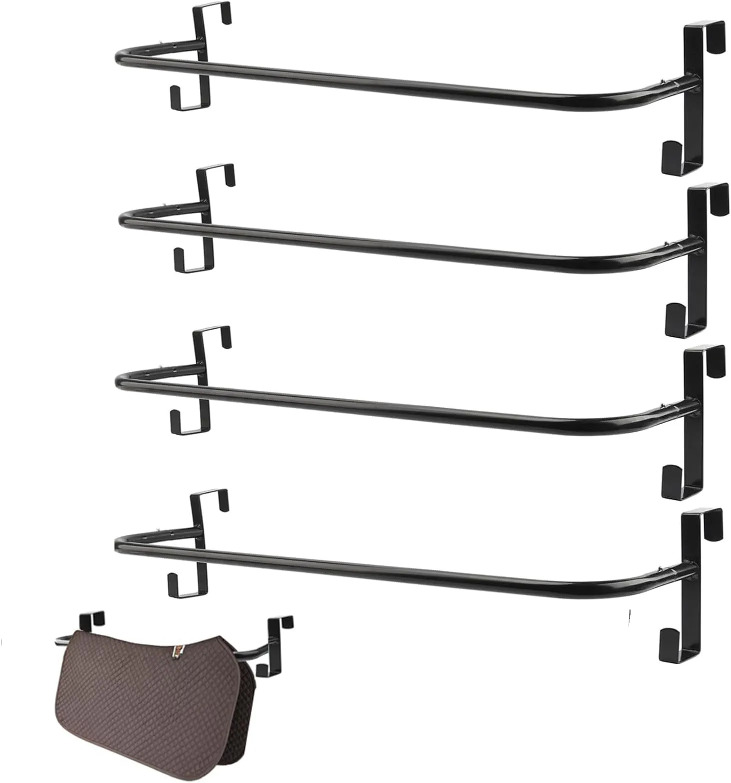 Portable Blanket Rack 4-Piece Set: 36-Inch Tack Rack for Horse Blankets ...