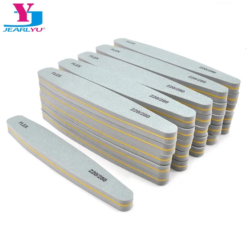 Professional Nail Files Set: Grey Sponge Nail Buffer Blocks for Salon ...