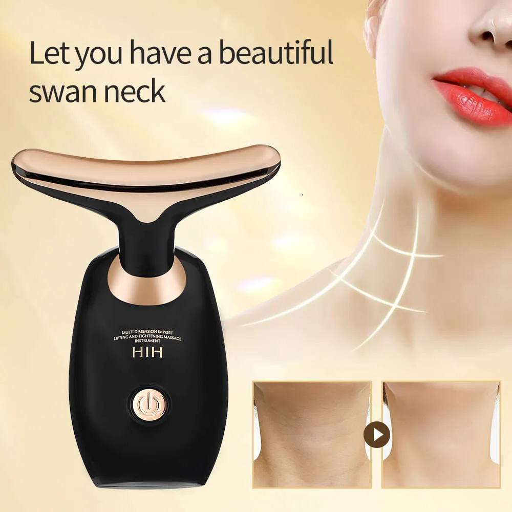 Skin Rejuvenation Instrument Facial Sonic Vibration Massager for Neck ...