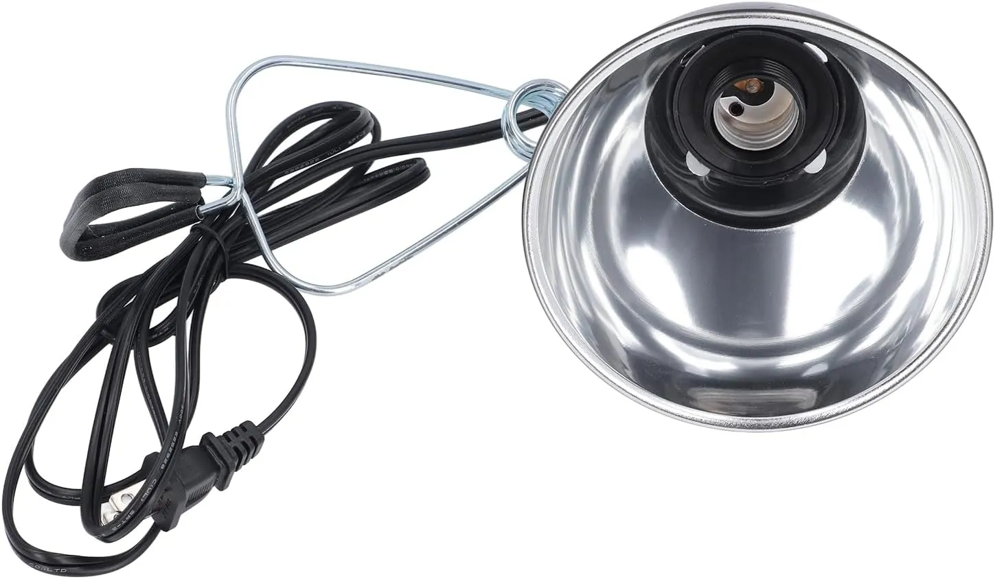 Reptile Heat Lamp Fixture - Aluminum Deep Dome, 250W Load, Rotatable ...