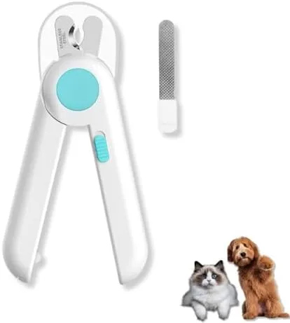 LED Pet Nail Clippers for Dogs & Cats - Safe & Easy Trimming with Nail ...
