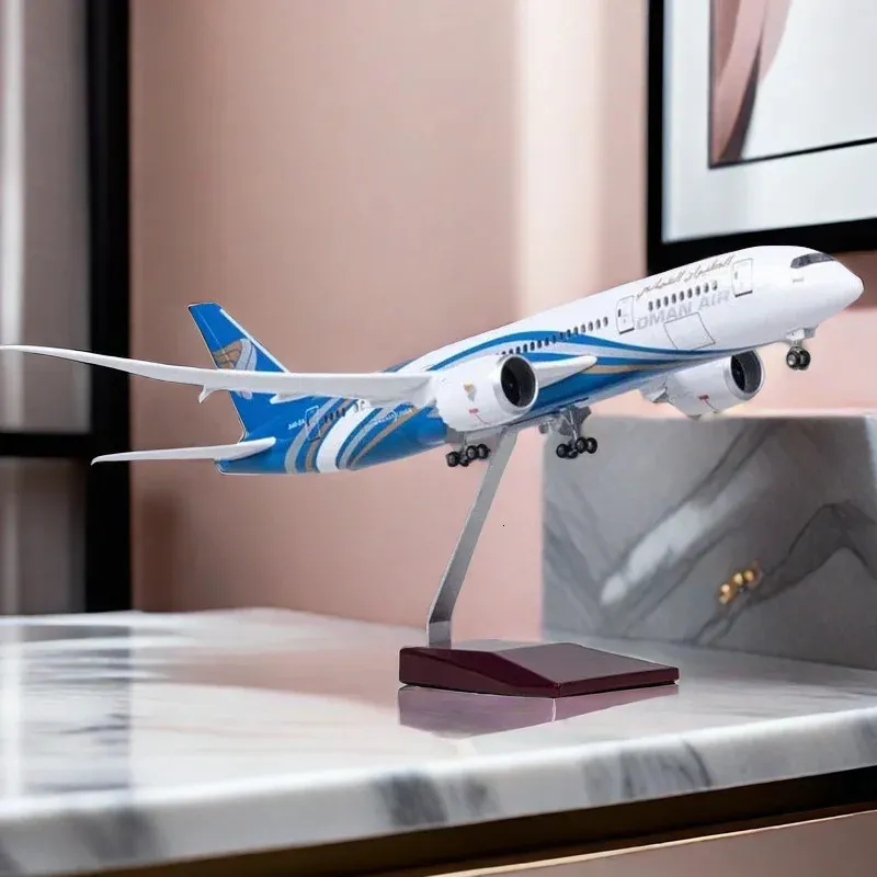 1:47 Line Scale 787 B787 Oman Airline Diecast Plastic Resin Plane Model ...