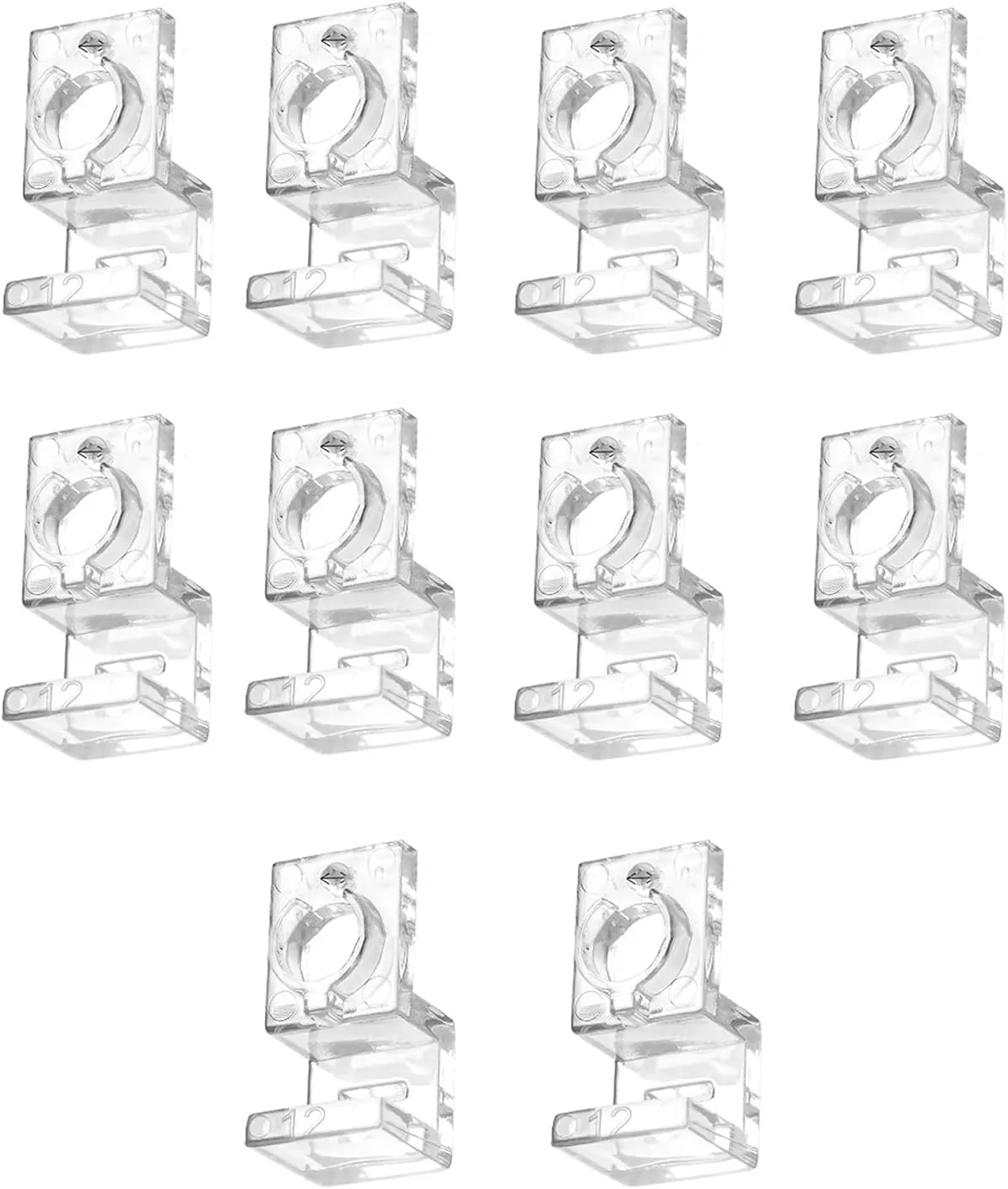 Aquarium Lid Holder Set 10-Piece - Universal Fit, Secure Bracket Clamps ...
