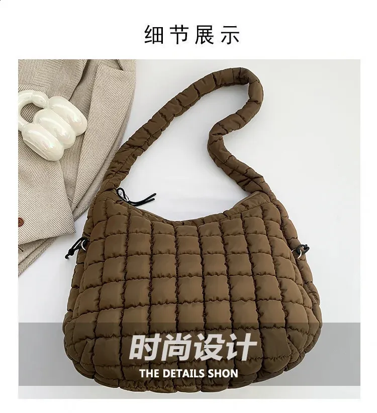 Fashion Plain Shoulder Bedding Cross Body Bag Womens Homeless Handbag ...