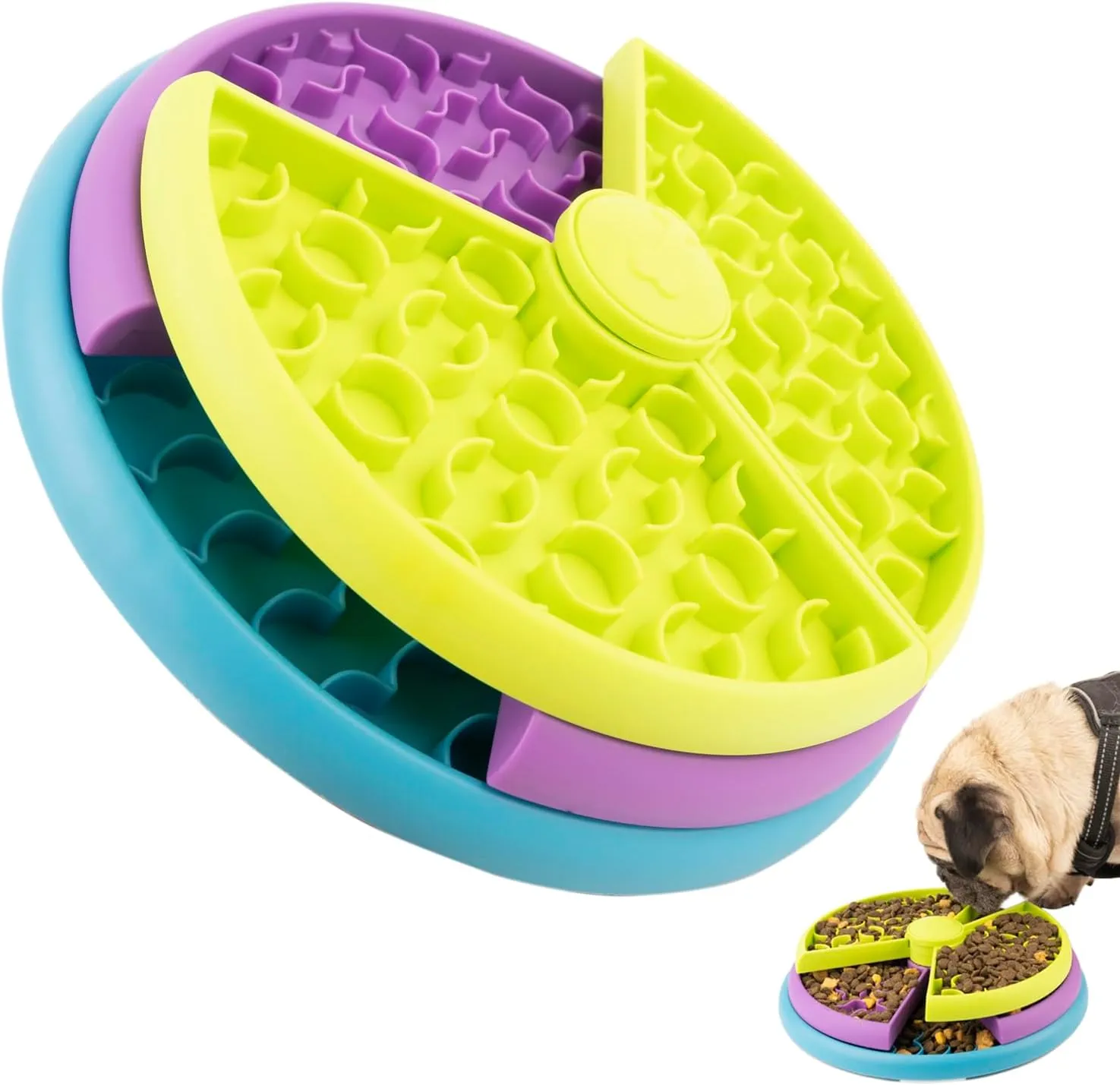 Interactive Dog Puzzle Toy: Treat Dispenser & Slow Feeder for Boredom ...