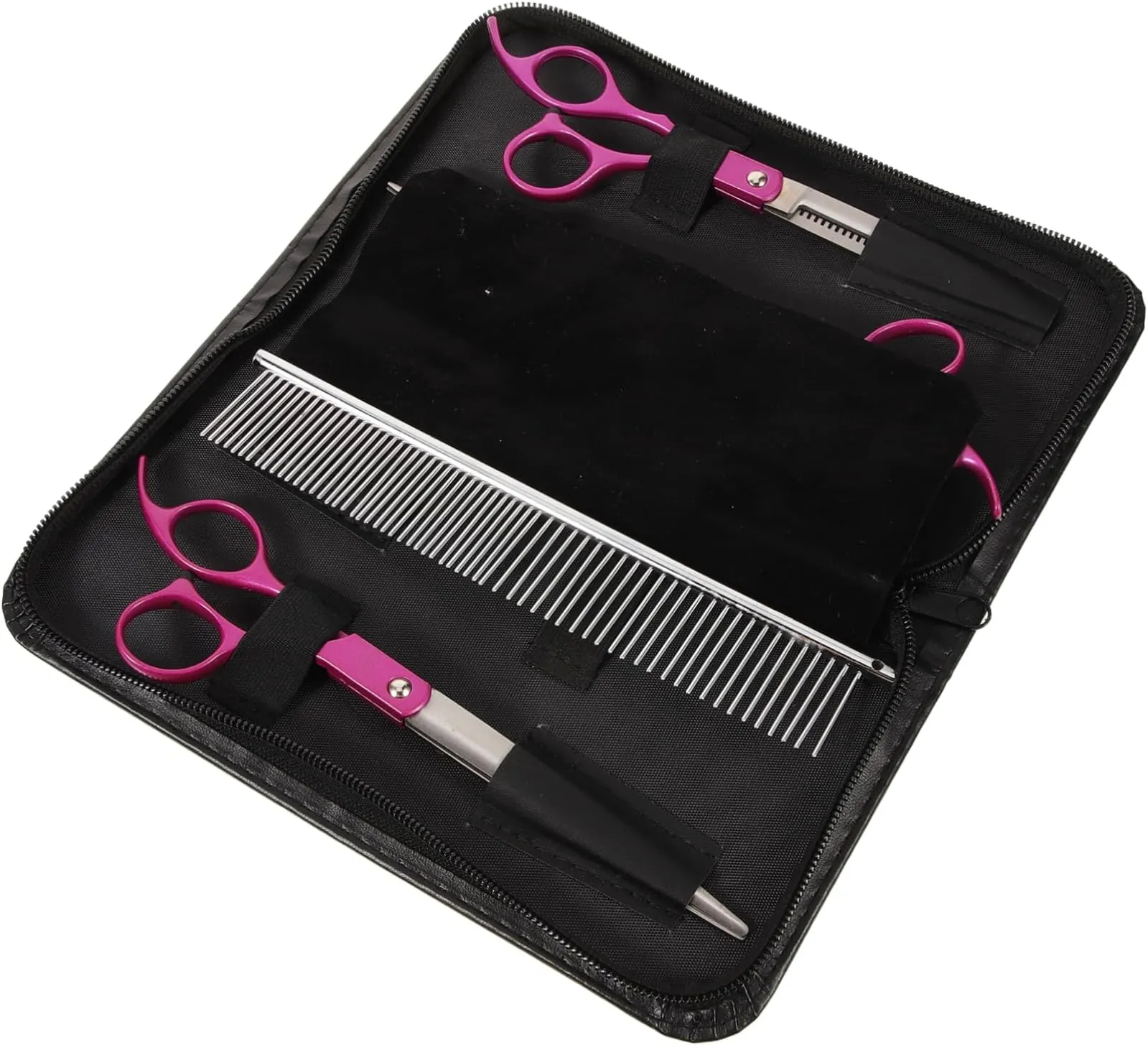 Premium Dog Grooming Scissors Kit: Stainless Steel Pet Hair Cutting Set ...