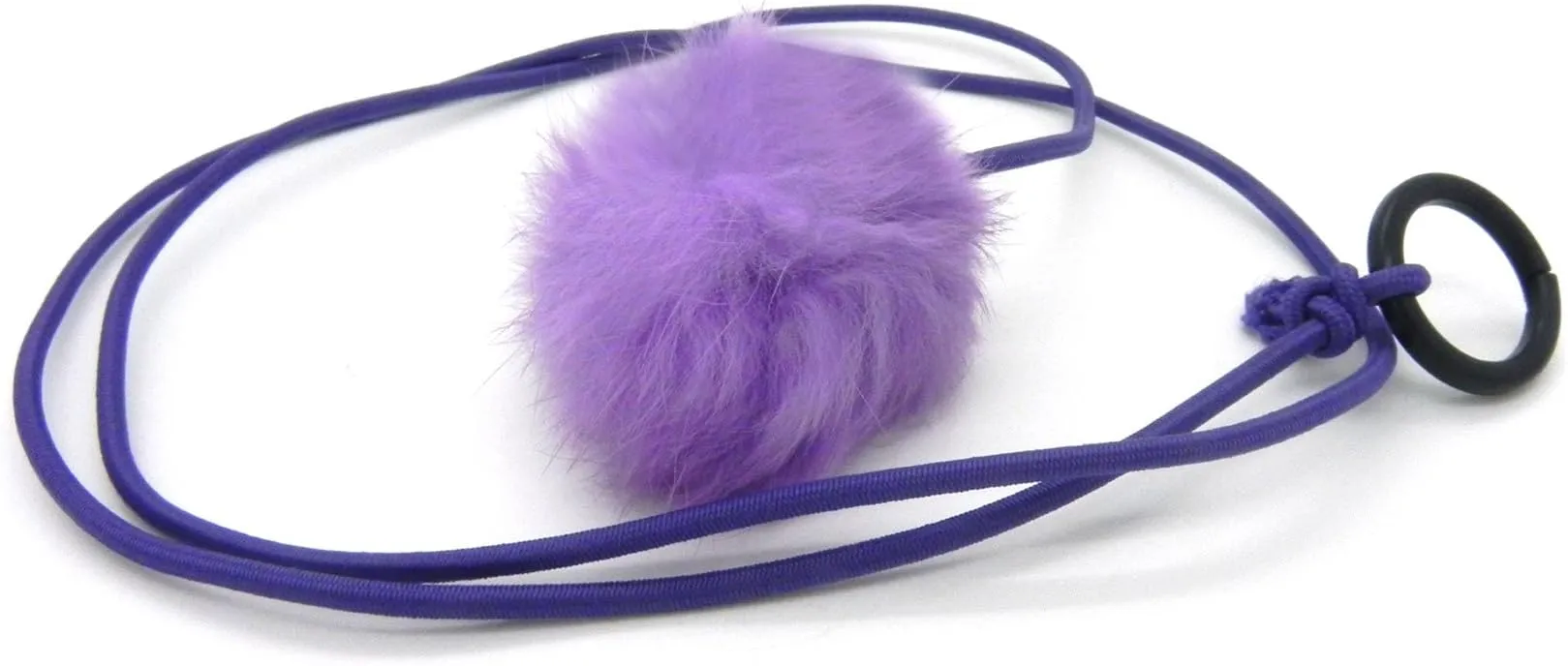 DHgate.com:Purple Rabbit Fur String Cat Toy with Bouncy Ball ...