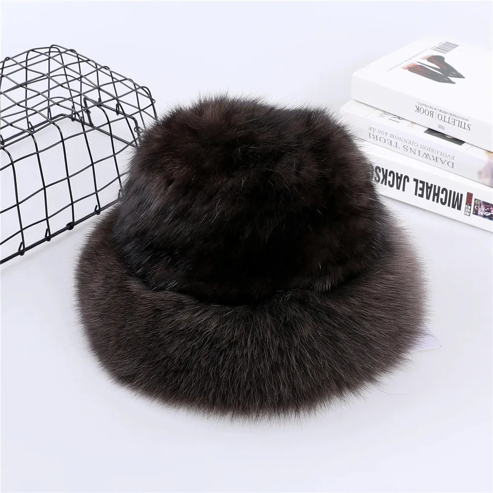 Premium Mink Fur Beanie Bucket Hat - Warm & Fashionable, Shop Now! from ...