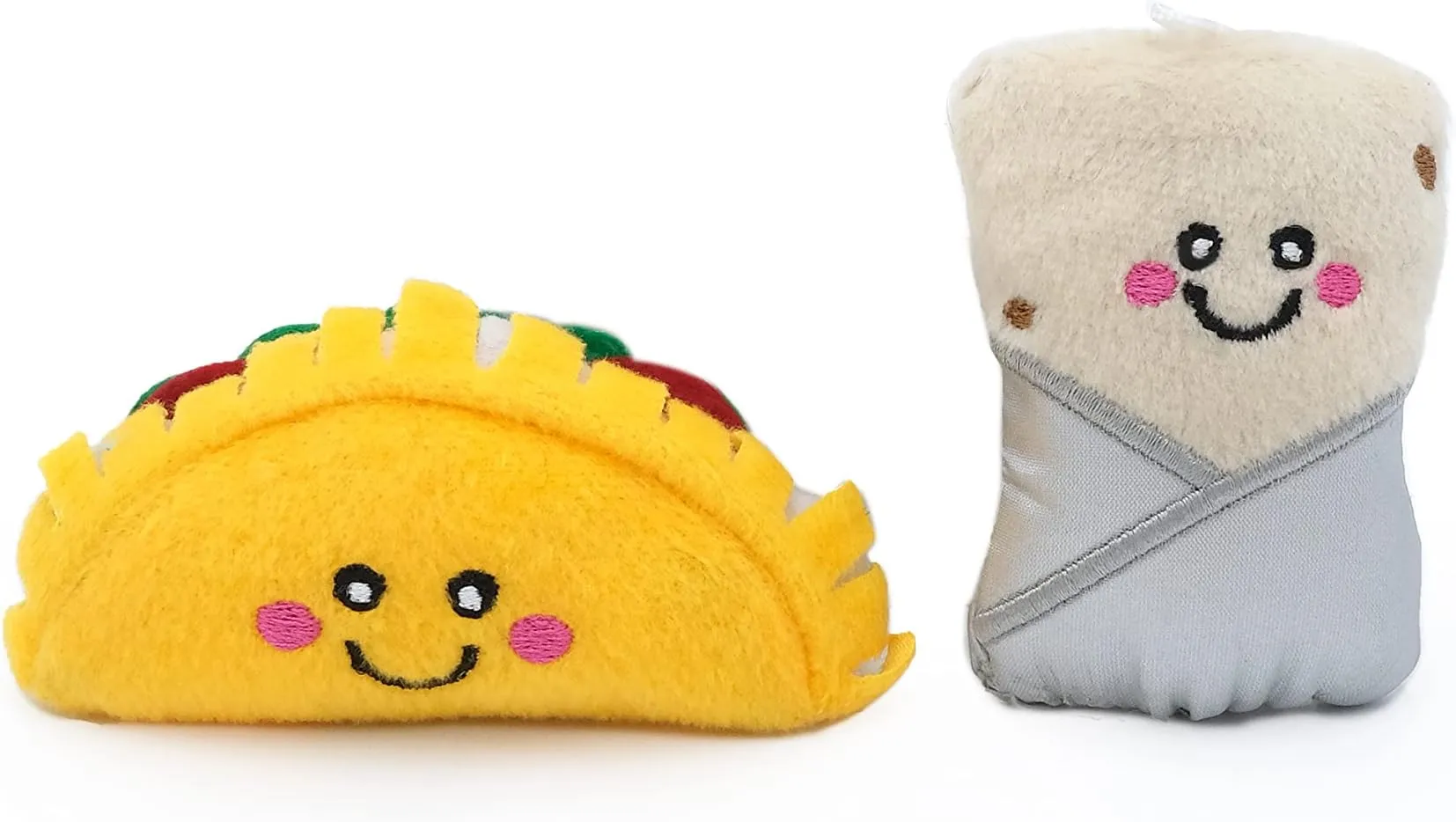 Cute Catnip Toys: Taco & Burrito Plush Set! Funny Kitten & Indoor Cat ...
