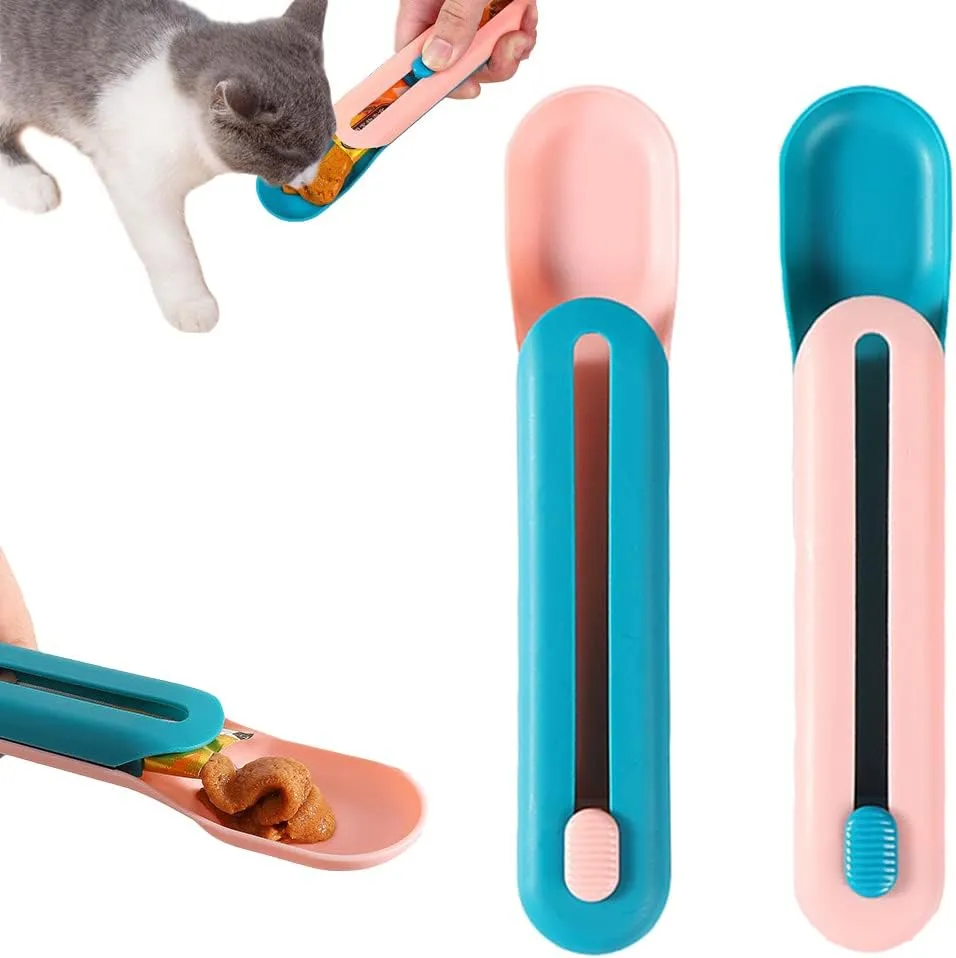 Cat Strip Squeeze Spoon Set: Mess-Free Pet Feeding Solution | Premium ...