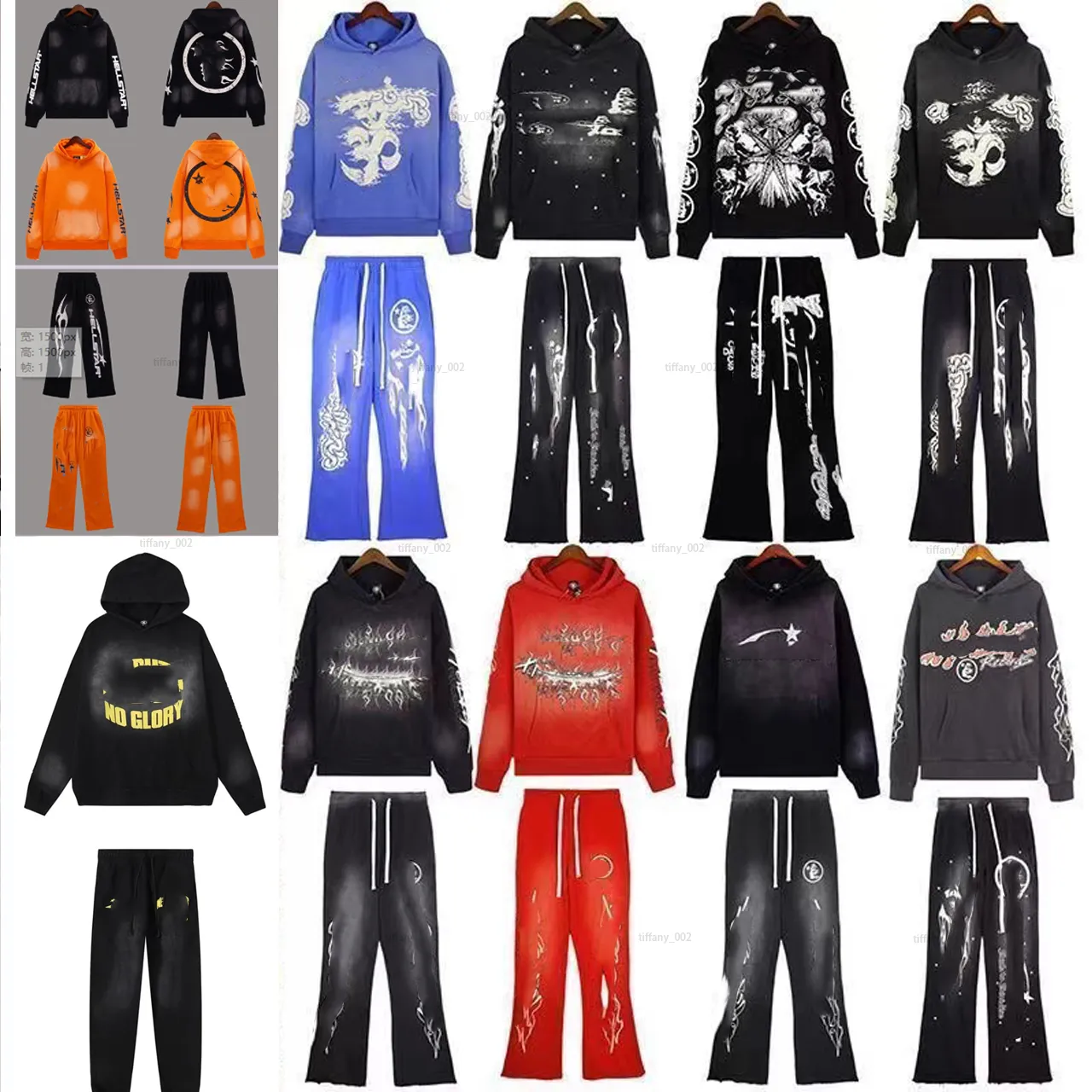 Hellstar Graffiti Foil Print Hoodie For Men Designer Graphic Graphic ...