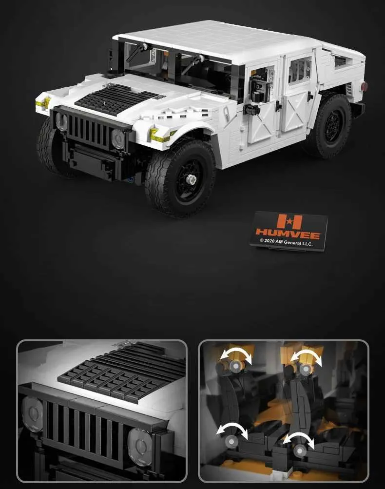 1:12 Scale Remote Control Cars, Technical Building Block Vehicle ...
