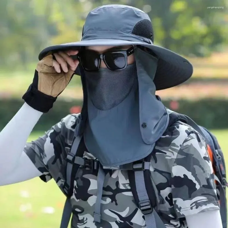 Breathable Anti UV Fishing Hat Sun Protection With 360° Sun Protection ...