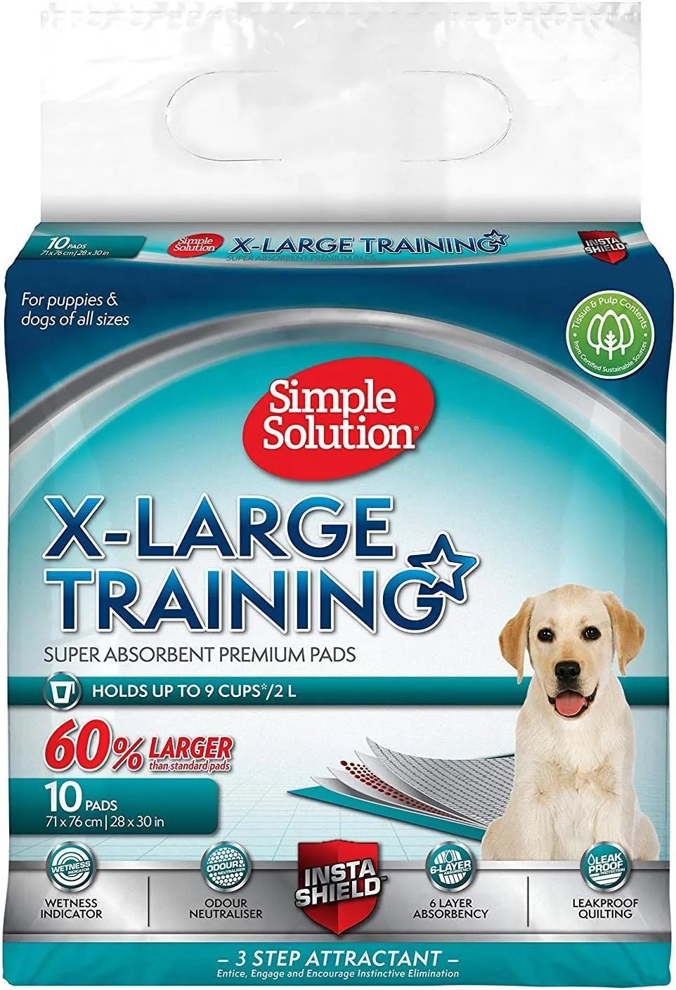 Premium Dog Pads Pack of 10: Easy Care Solution for 10 Pound Dogs ...
