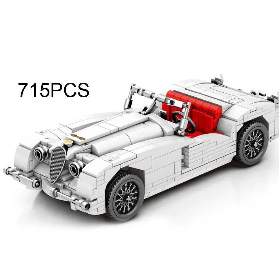 Classic Sport Car Building Blocks Jaguars Xk120 Building With Bricks ...