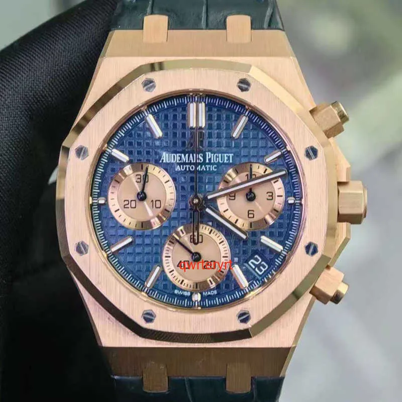 Royal Oak High Version Designer Black Wristwatch With Rose Gold And ...