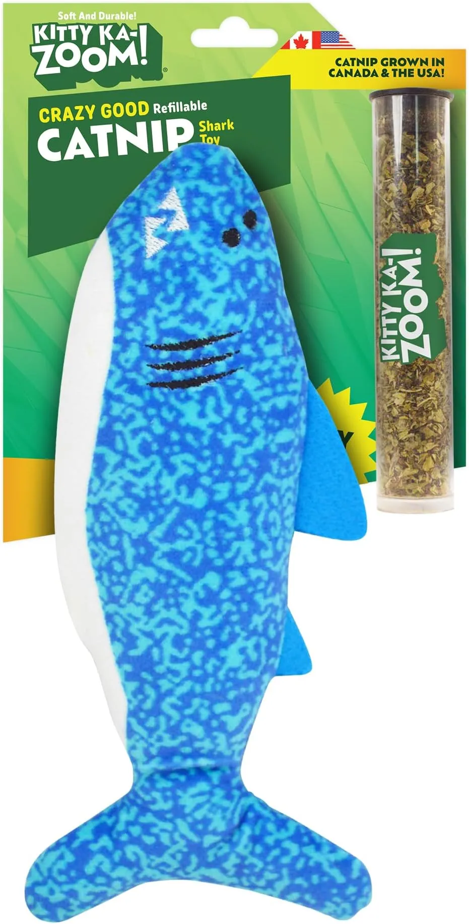 Refillable Catnip Shark Plush Toy - Includes Catnip! Premium Quality ...