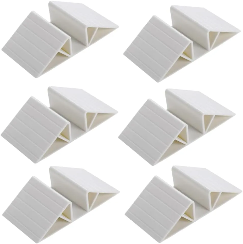 White Dog Gate: Pet Gate Support Feet, Plastic Triangular Isolation ...