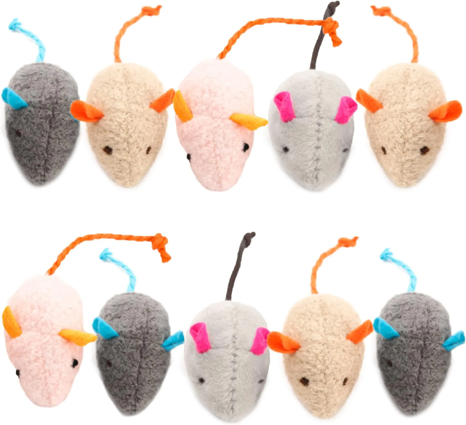 SunGrow Catnip Catnip Toy Mouse 2u201D Furry Plush For Hunting And ...