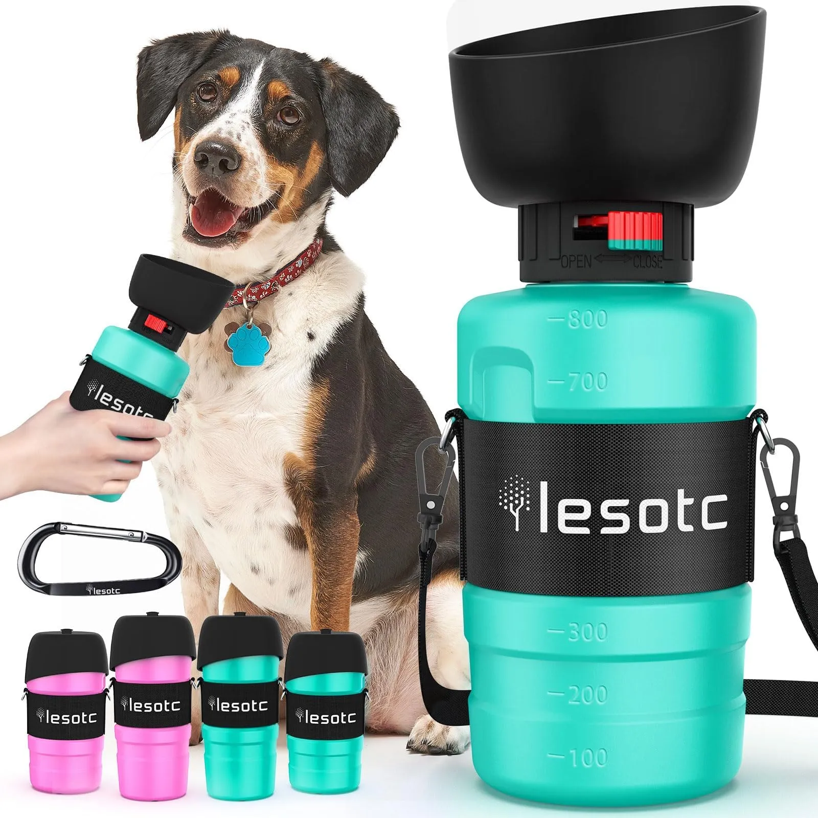 Portable Pet Water Bottle: 28oz Leak-Proof Travel Dog Water Bowl, Foldable Design - Shop Now ...