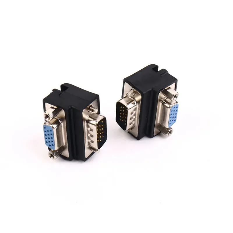 2024 VGA Male To Female Type B Plug Adapter Right Angle 90° Turning ...