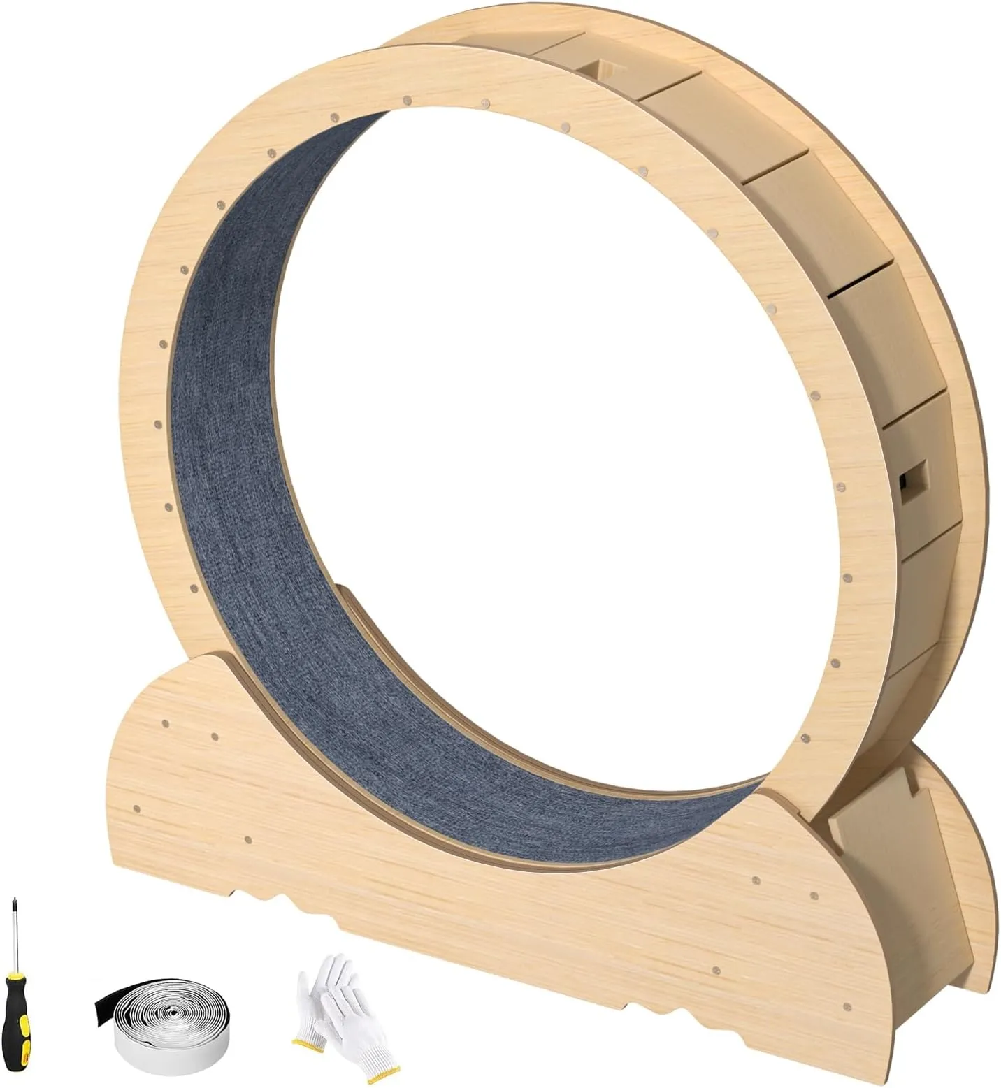 Indoor Cat Exercise Wheel: 46 Inch Large Cat Treadmill With Carpeted ...