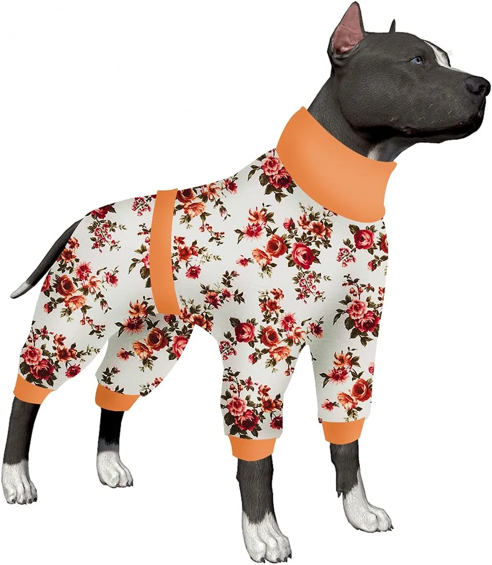 Full Coverage Dog Onesie Pajamas: Elastic & Breathable Post-Op Pet ...