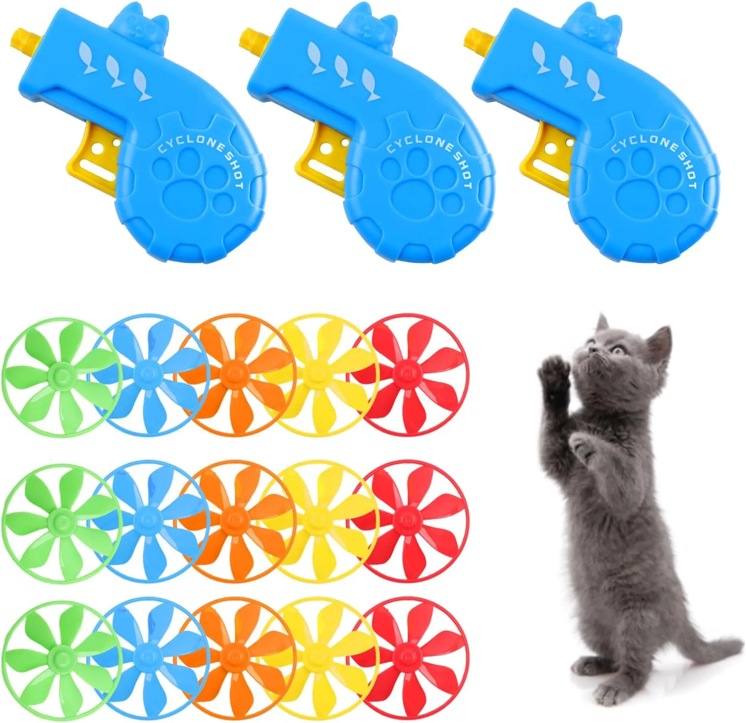 DHgate.com:18 Pack Cat Fetch Toys with Flying Propellers - Interactive ...