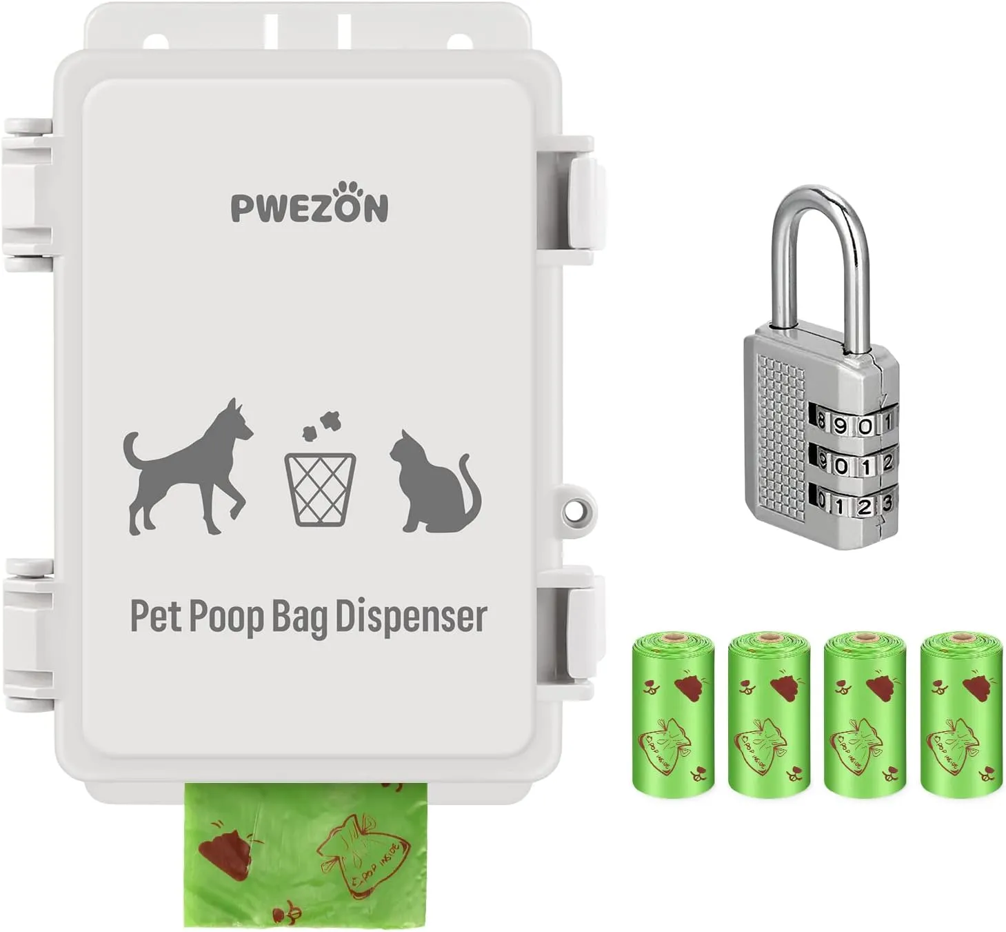 DHgate.com:Waterproof Dog Waste Bag Dispenser Wall Mount - Outdoor Poop ...