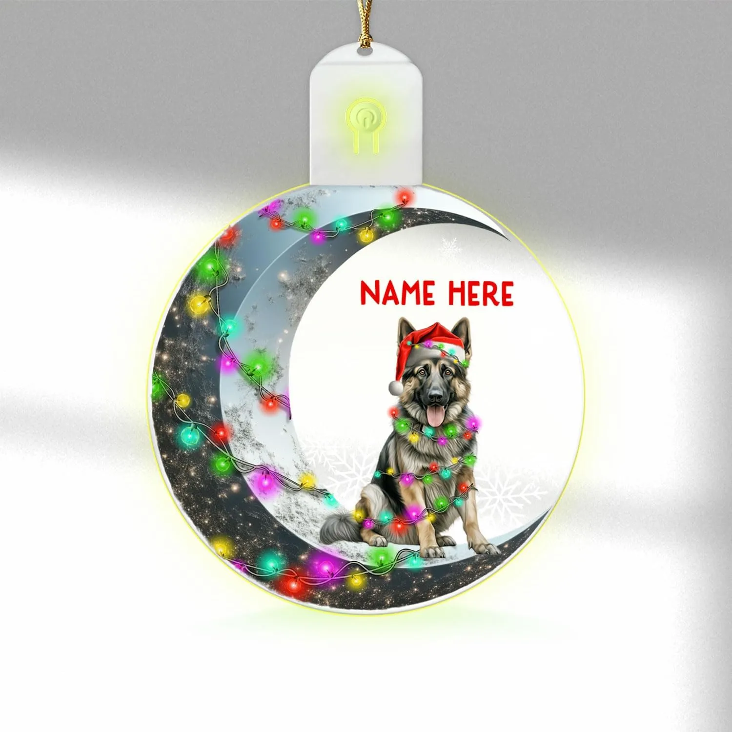 Bulk Custom German Shepherd Memorial Sublimation Christmas Ornaments ...