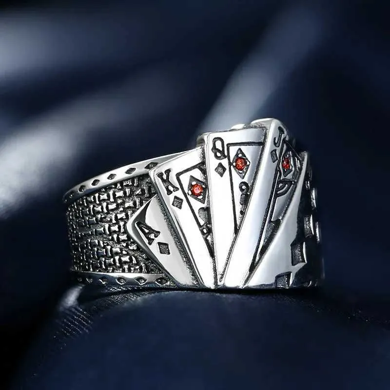 Retro Poker Ring: Vintage Style Open Ring for Men & Women - Best Seller ...