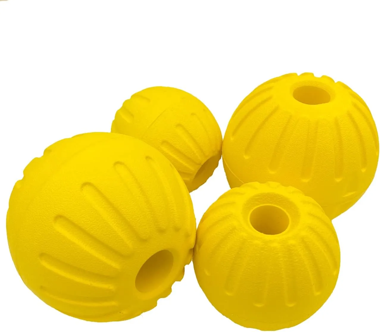 Durable Dog Balls 4-Pack - High Elasticity EVA Foam Animal Balls for ...