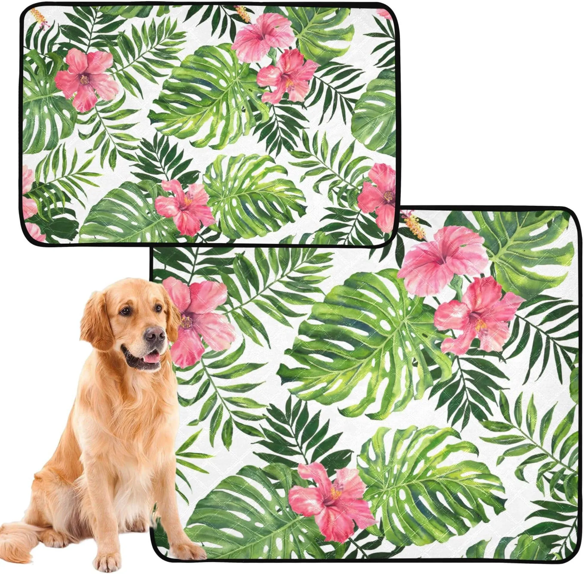 DHgate.com:3 Pack Washable Dog Pee Pads - Anti-Slip Indoor Dog Mat for ...