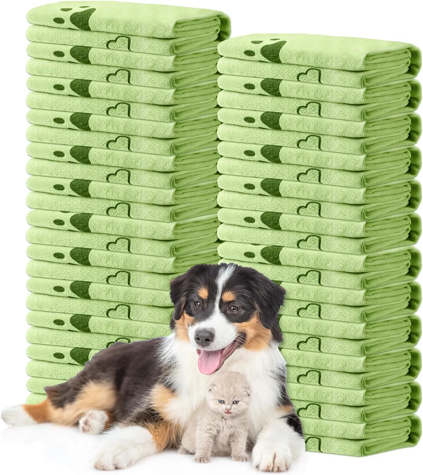 DHgate.com:22 Pack Super Absorbent Dog Towels - Microfiber, Quick ...