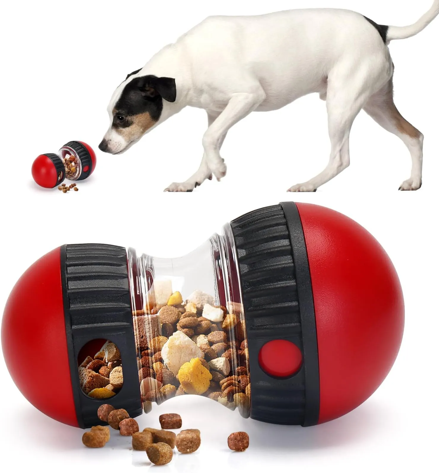 Interactive Dog Treat Dispenser: Adjustable Puzzle Toy for Boredom ...