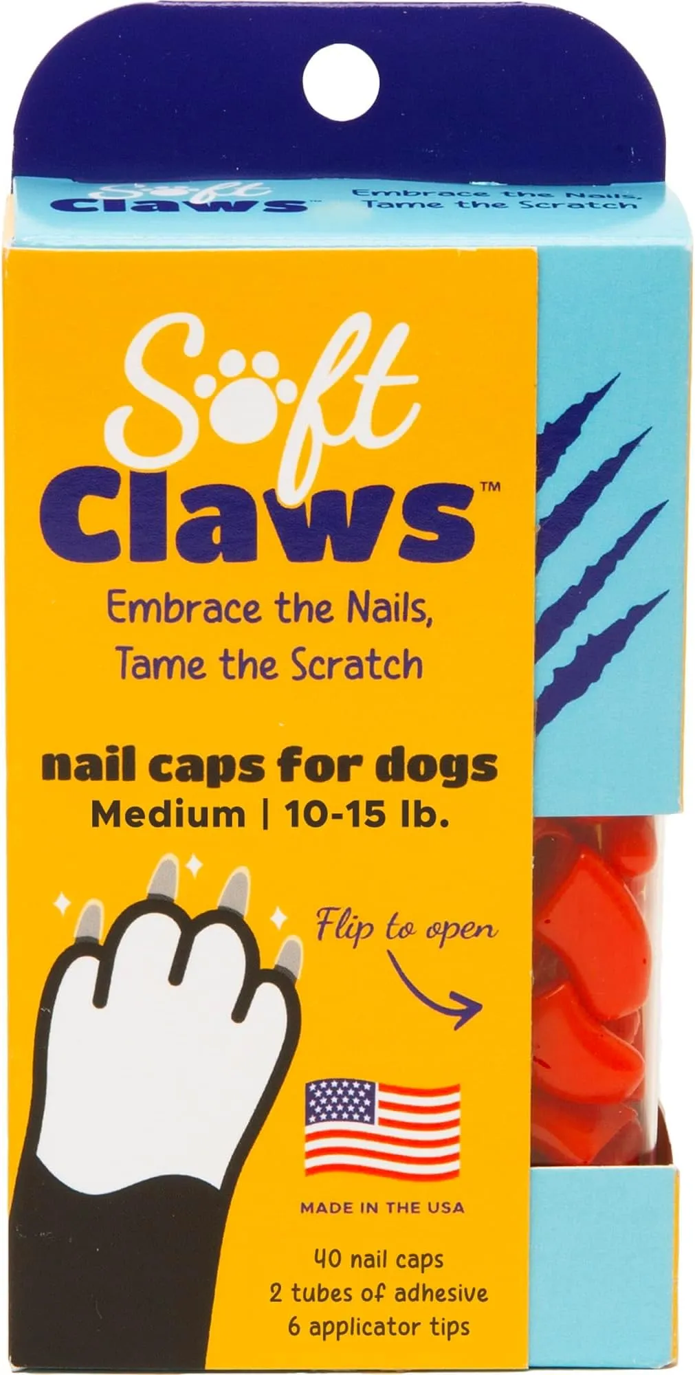 DHgate.com:Red Soft Claws Dog & Cat Nail Caps - Medium, Take Home Kit ...