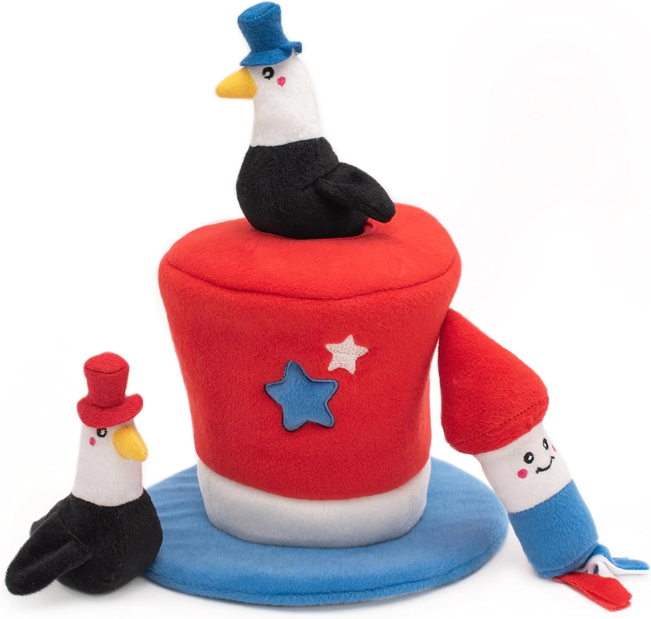 DHgate.com:Interactive Dog Toy Burrow - Patriotic Top Hat with Squeaky ...