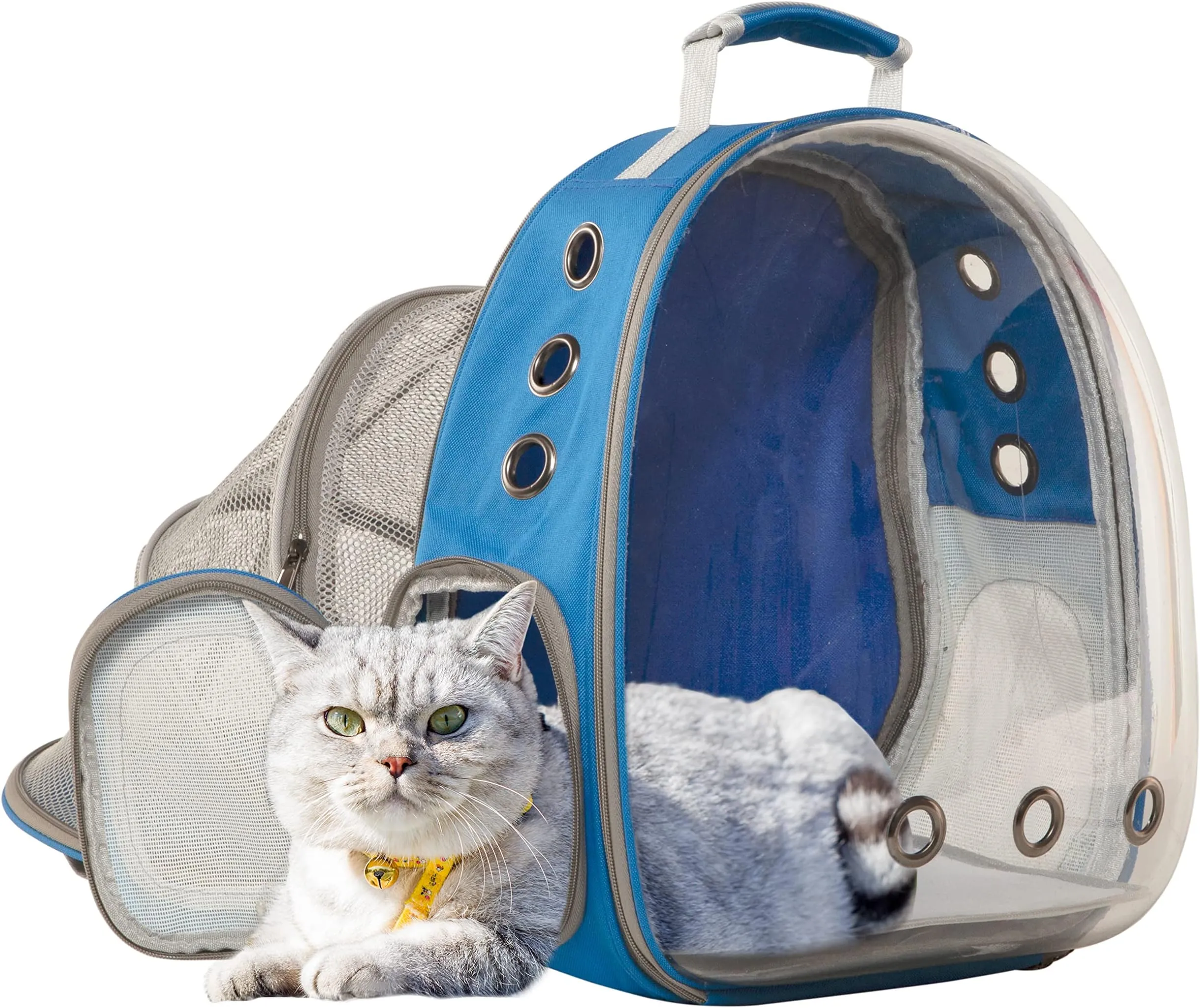 DHgate.com:Expandable Blue Cat Backpack Carrier - Airline Approved Dome ...