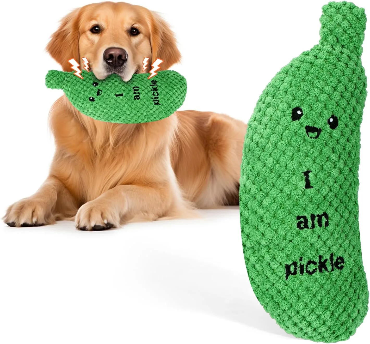 DHgate.com:Squeaky Pickle Dog Toys for Aggressive Chewers - Plush ...