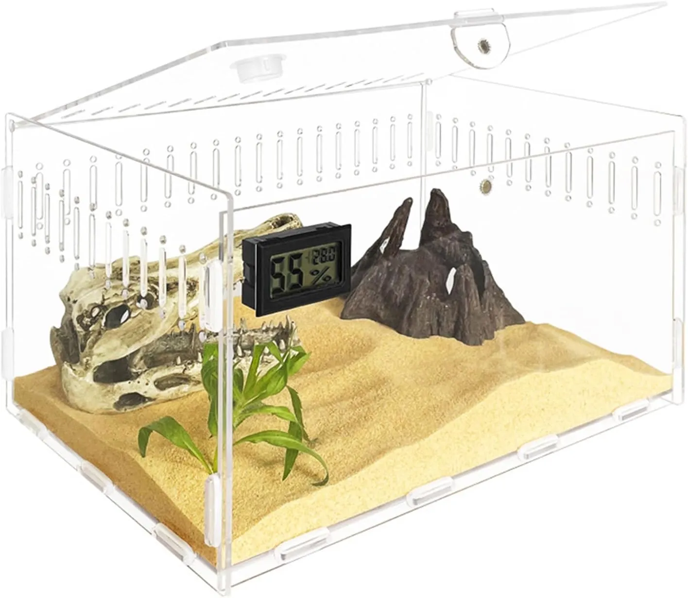 DHgate.com:Clear Acrylic Terrarium Box for Spiders, Small Snakes ...