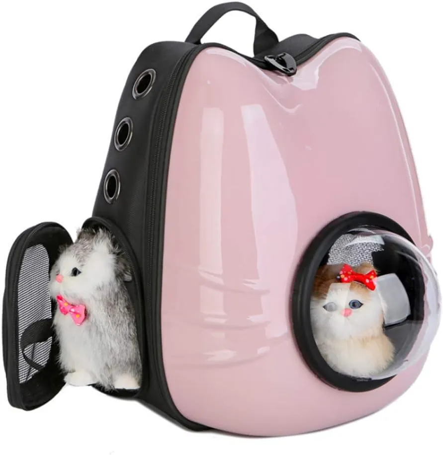 Space Capsule Bubble Bunny Backpack Breathable Pet Carrier For Cats And ...