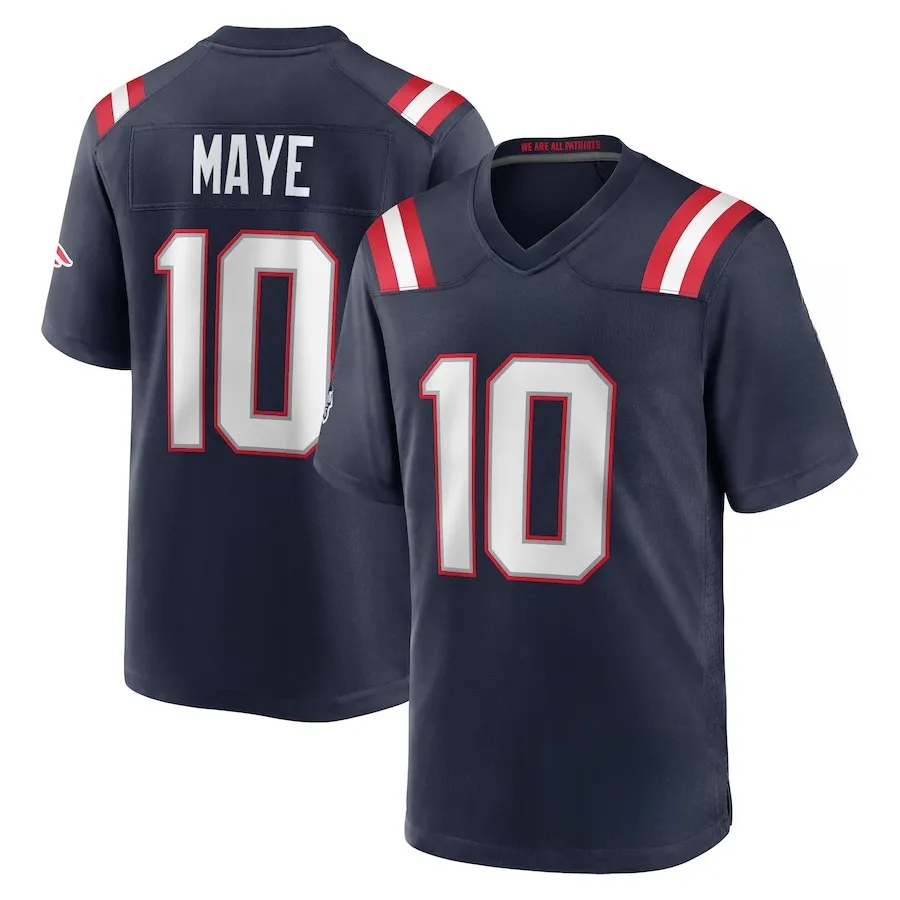 New Draft First Round Pick Game Jersey - 10 Drake Maye - Football ...