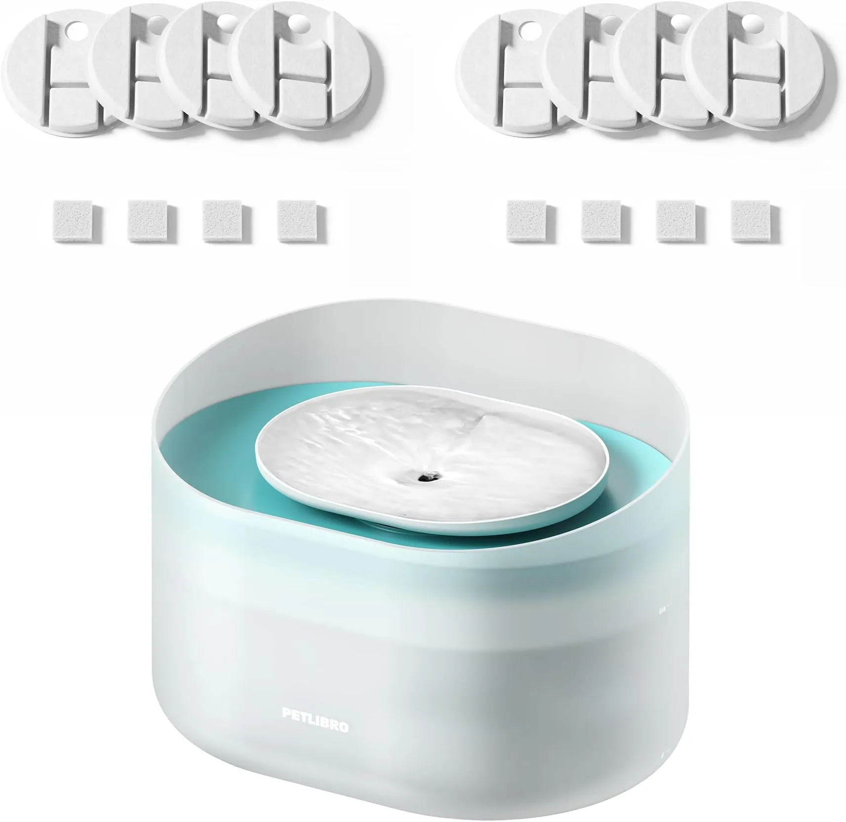 Large Capacity Pet Water Fountain: 2.1Gal Anti-Splash Dispenser - Ultra ...