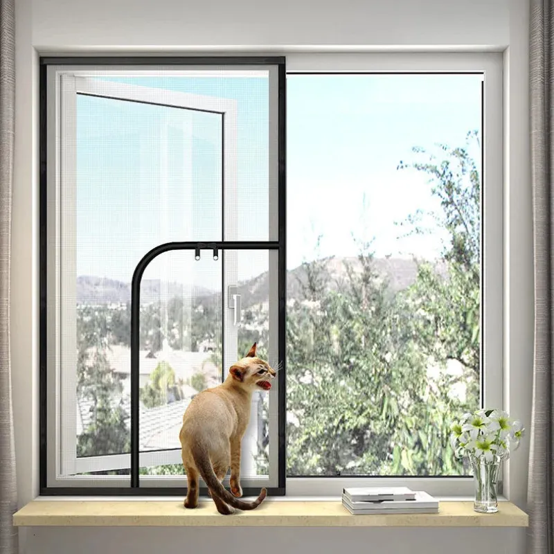 Sheer Curtains with Zipper Invisible Screen - Mosquito, Bird, Cat ...